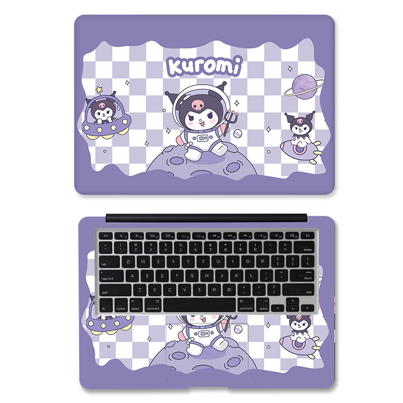 【2pcs】 Diy Kuromi Laptop Cover Sticker Girl ins Style Anime Two ...