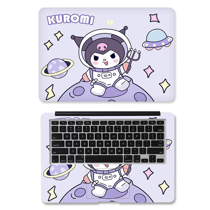 【2pcs】 Diy Kuromi Laptop Cover Sticker Girl ins Style Anime Two ...