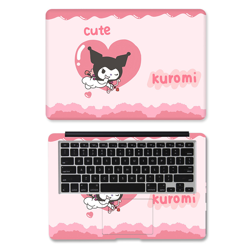 【2pcs】 Diy Kuromi Laptop Cover Sticker Girl ins Style Anime Two ...