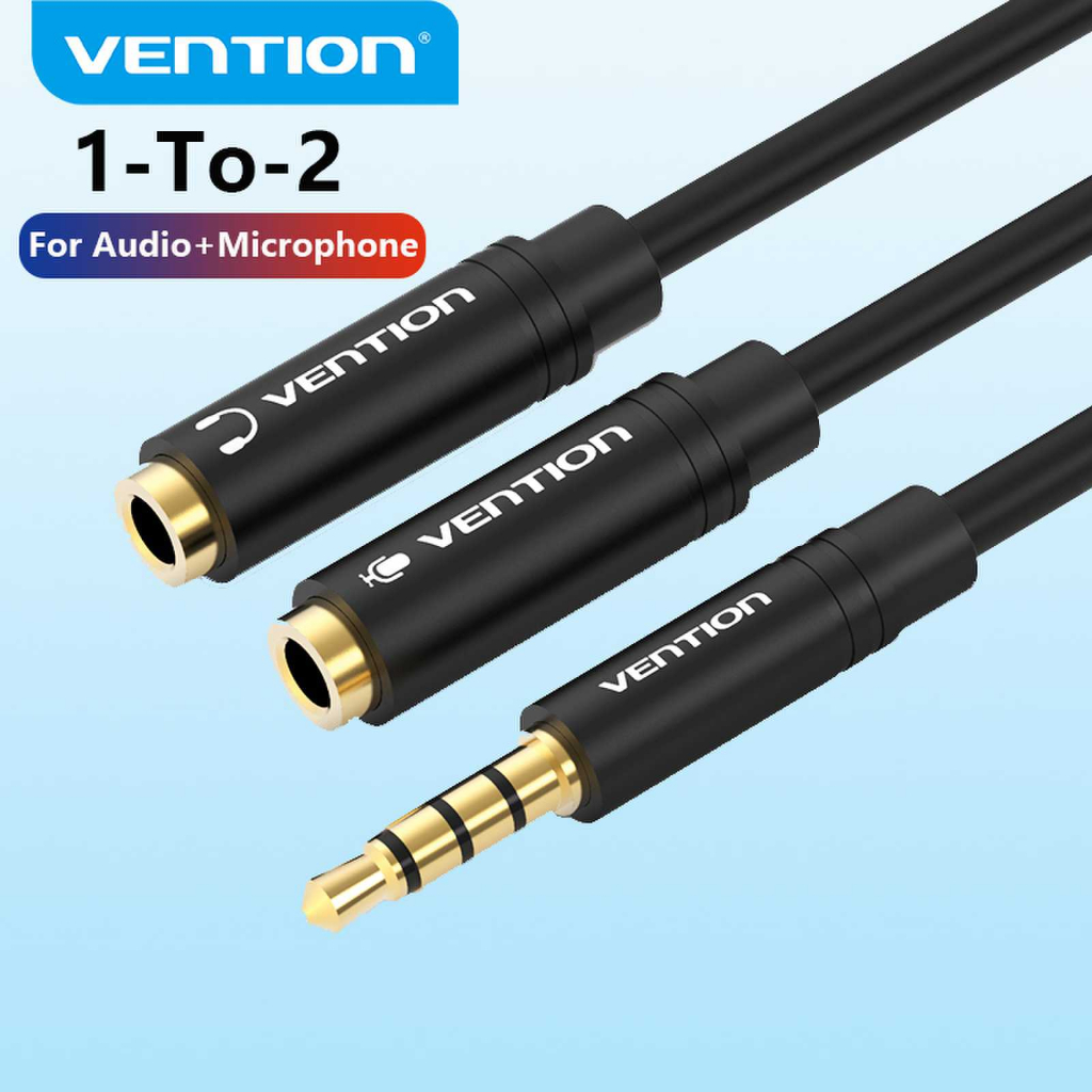 Vention Audio Splitter To And Microphone Jack Cable Converter For ...
