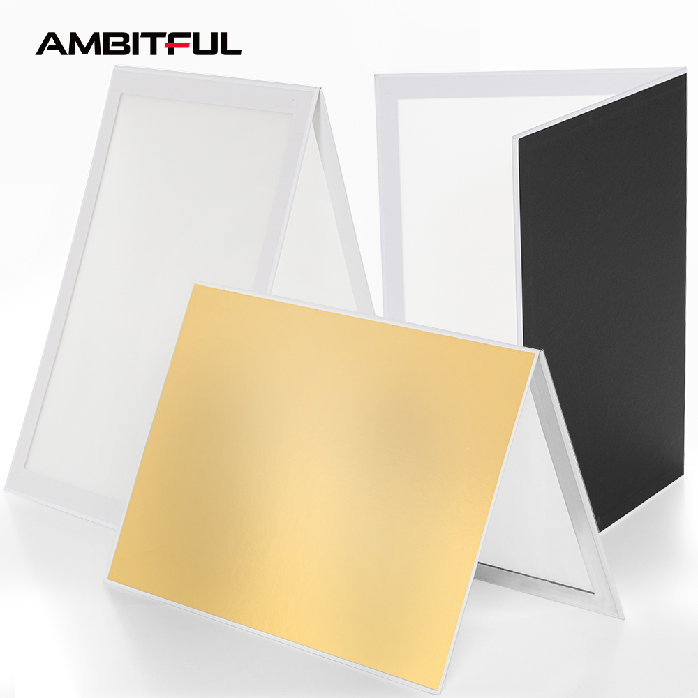 AMBITFUL A3 Size Black, white, yellow. White 3 in 1 Background Paper ...