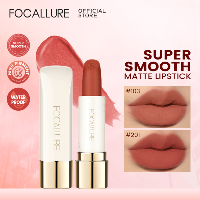 Focallure Natural JasmineMeetsRose Matte Lip Tint Lipstick High Pigment ...