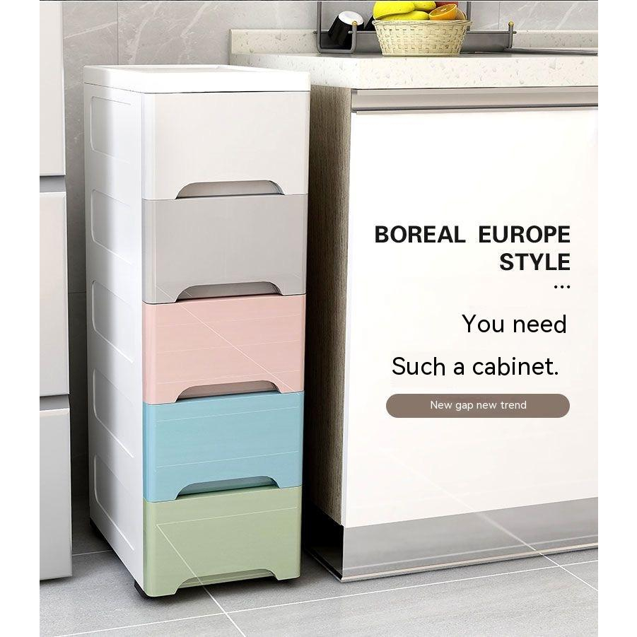 20/30/48cm slotted storage cabinet drawer cabinet bathroom storage rack ...