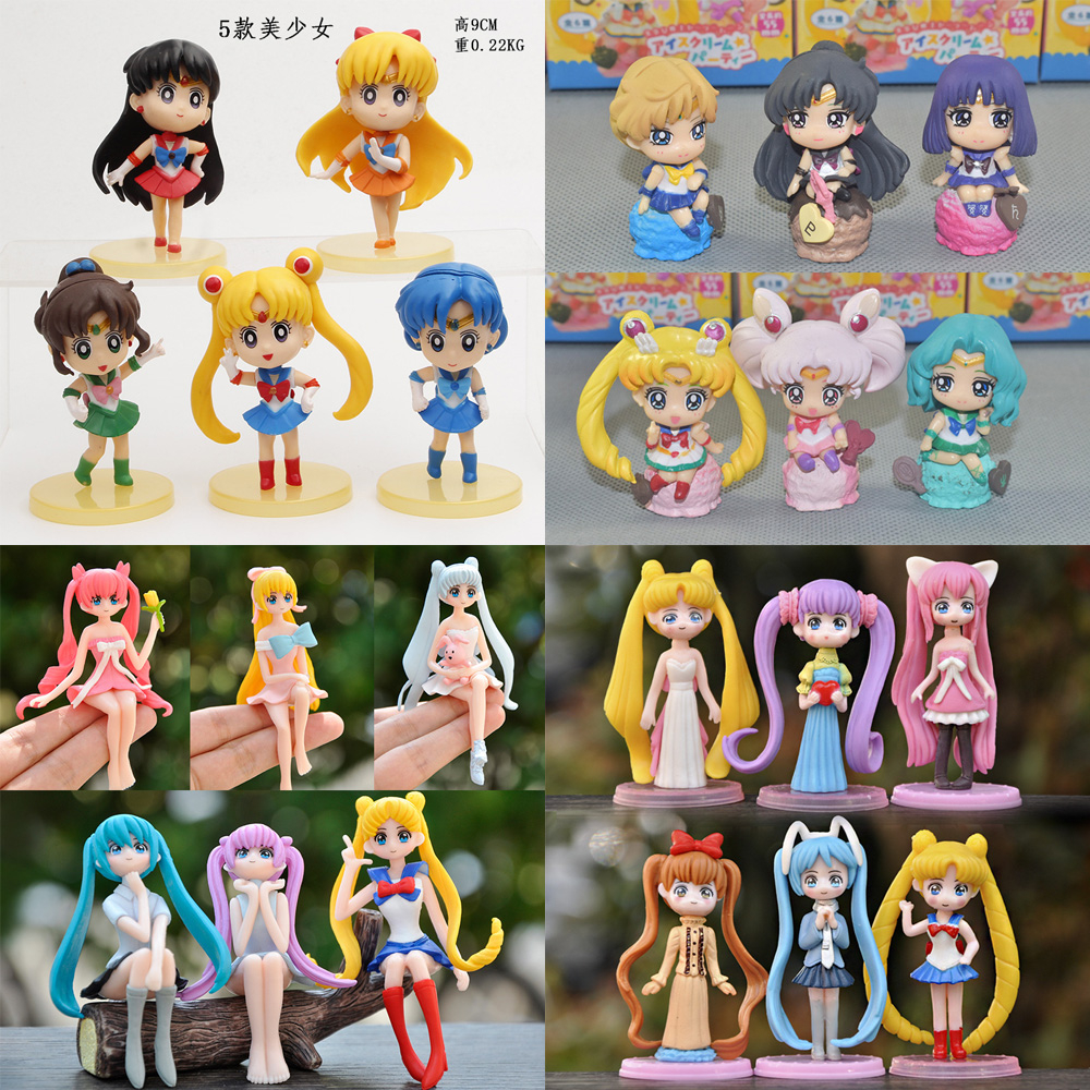 20 Style 4Pcs/6Pcs/Set Anime Sailor Moon Tsukino Usagi Chiba Mamoru ...