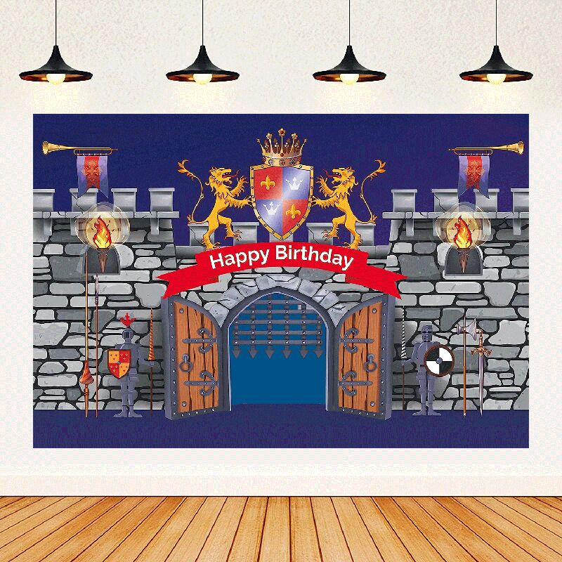 Medieval Castle Photography Backdrop for King and Prince Theme Birthday ...