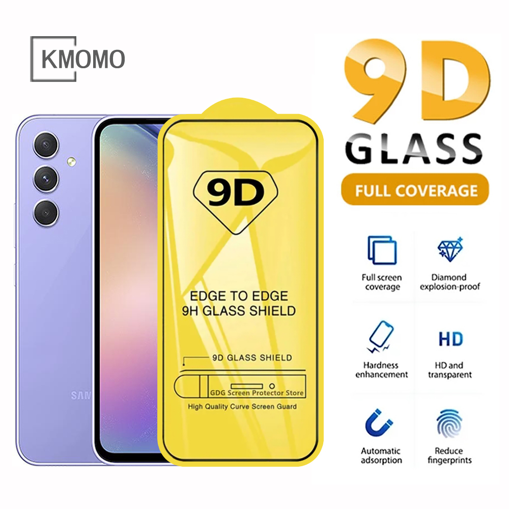 9D Full Coverage Tempered Glass For Galaxy A24 A25 A54 A53 A34 A14 A05s A05 A04 A04e A04s A73 ...