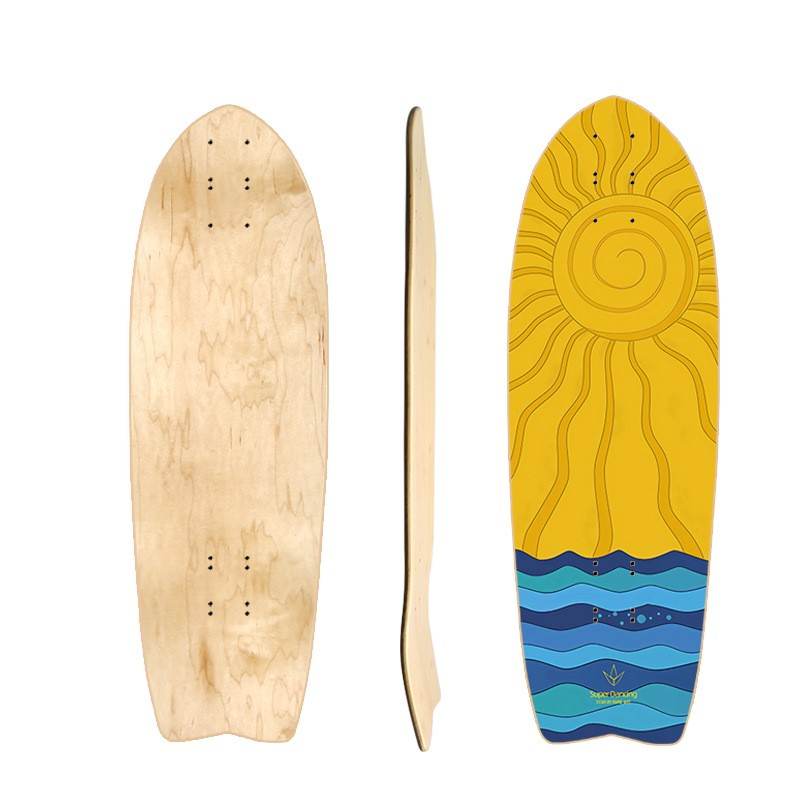 32*10inch surf skate skateboard deck 16holes can match any truck adjust ...