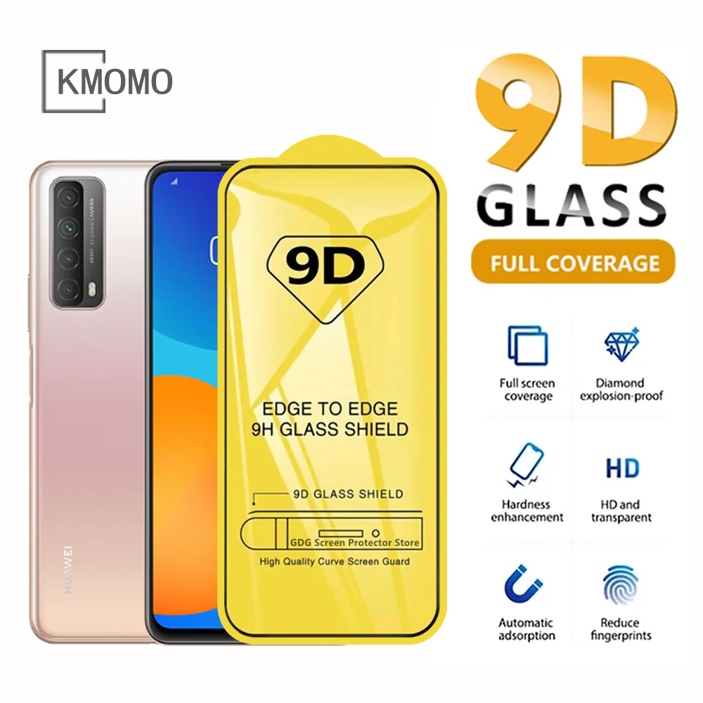 9D Full Coverage Tempered Glass For Huawei Y7a Y6p Y9 Prime 2019 Y6 Pro ...