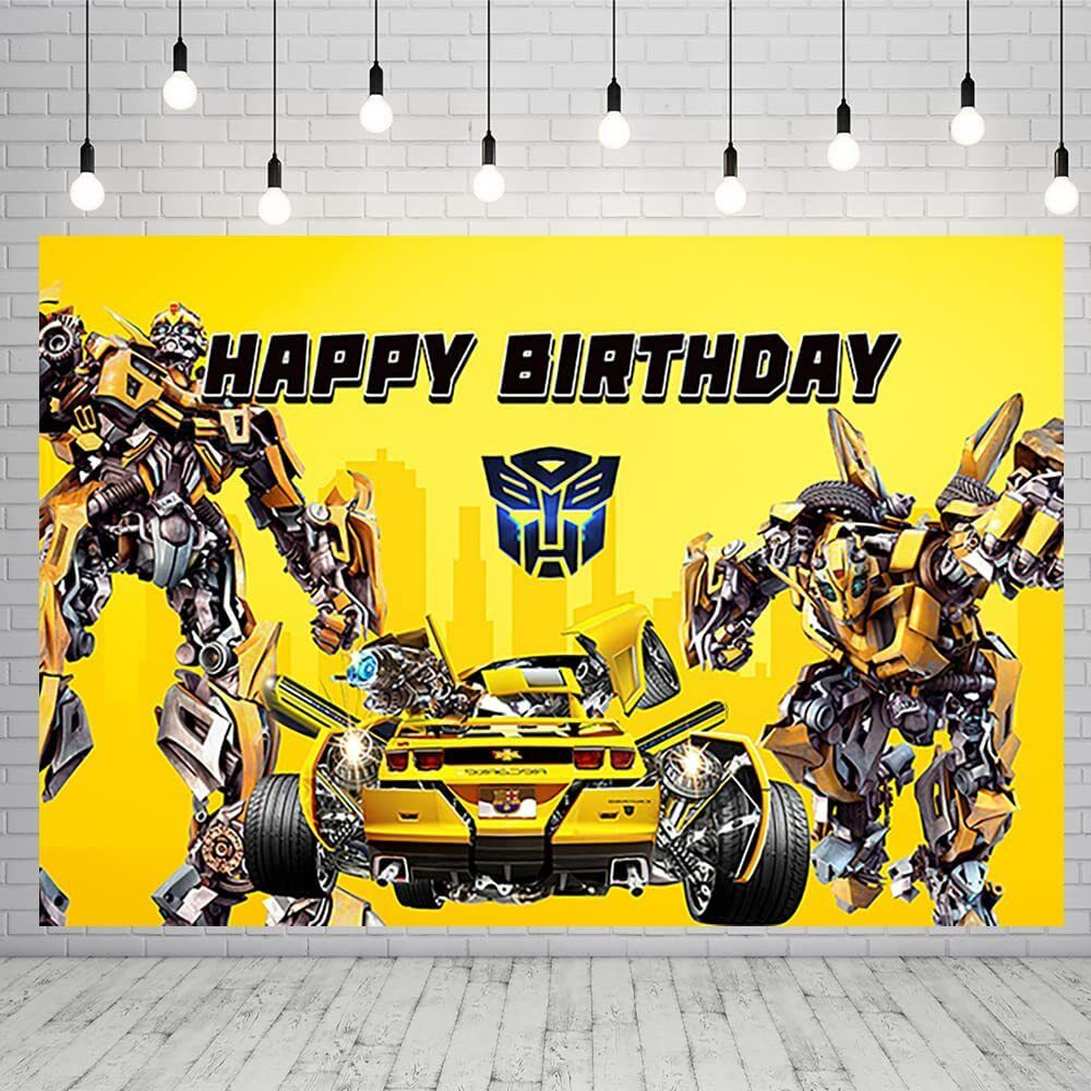 7x5ft Transformers Birthday Photography Backdrop for Boys Birthday ...