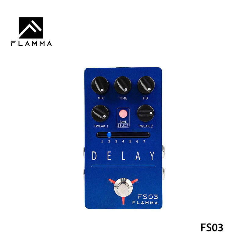 FLAMMA FS03 Guitar Delay Pedal Stereo Digital Delay Guitar Effects ...