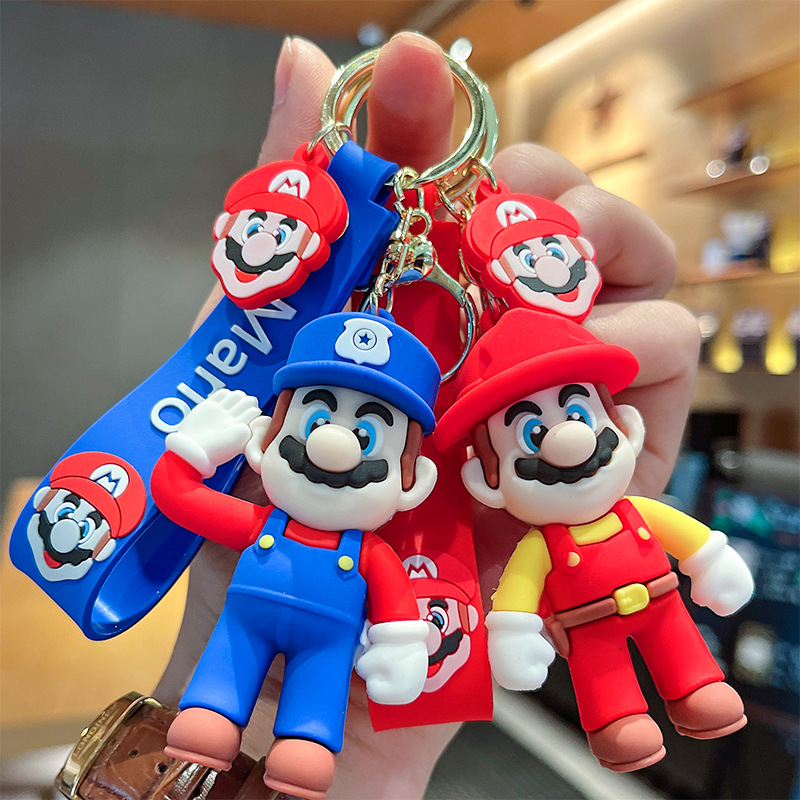 Personalized cartoon classic Super Mario Mario key chain pendant ...