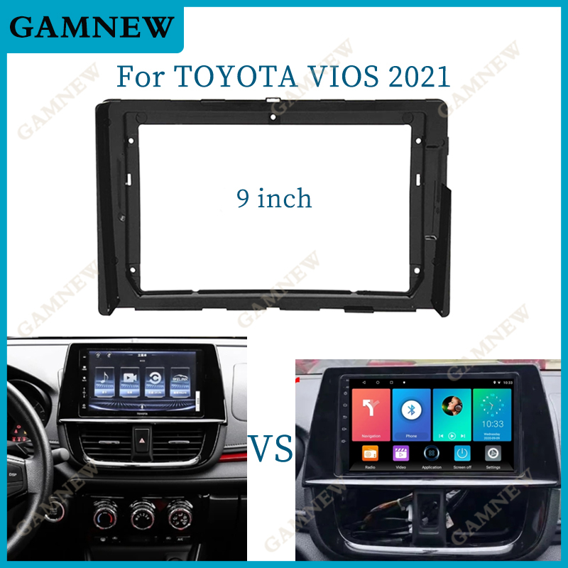 9 Inch Car Frame Fascia Adapter Android Radio Dash Fitting Panel Kit ...