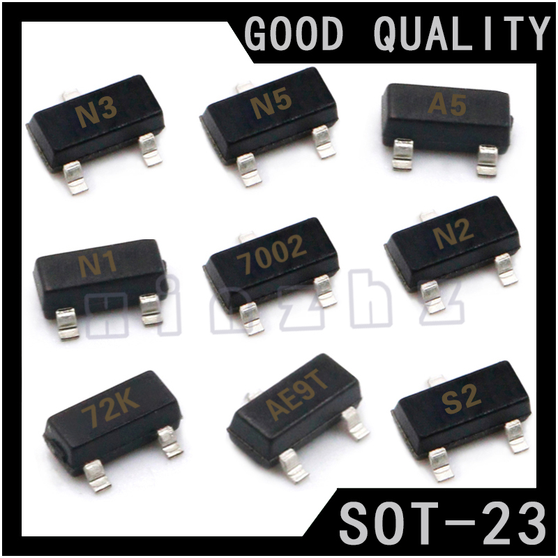 50PCS 2N7002K 2N7002 BSS138 CJ2310 CJ3400 CJ3402 CJ2306 CJ2304 CJ2312 CJ2302 CJ3134K SMD Field ...