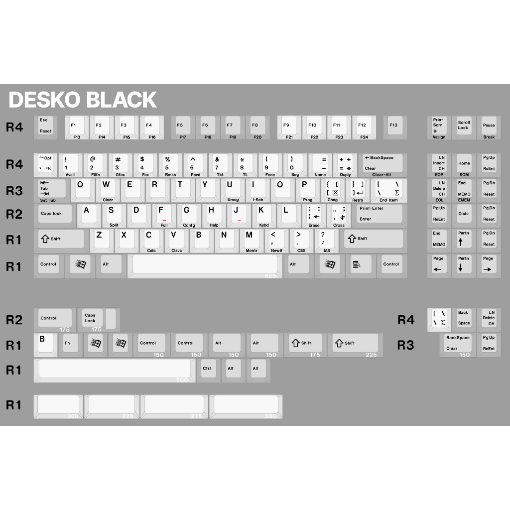 JC Studio Desko Colourful Theme PBT Keycaps Dye Sublimation Cherry ...