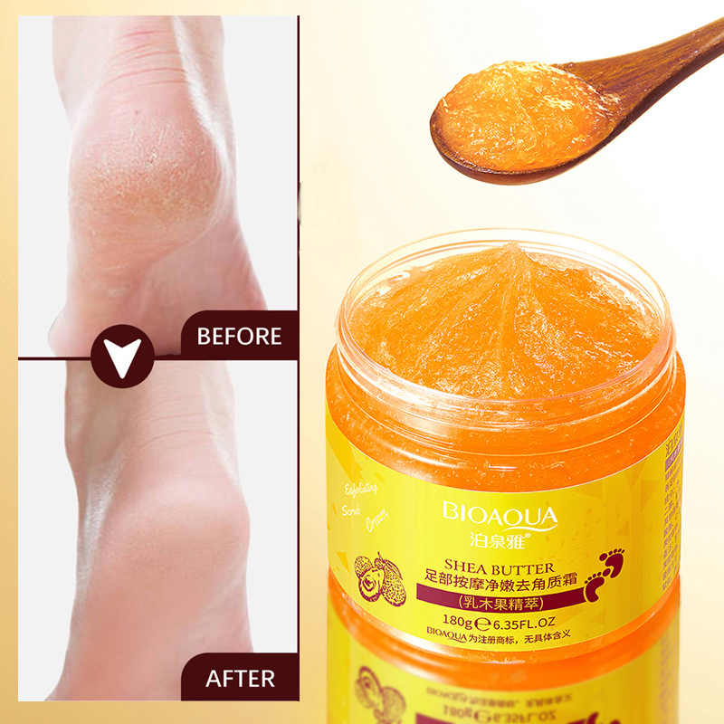 BIOAQUA Foot Massage Exfoliating Cream Natural Plant Essence Avocado ...