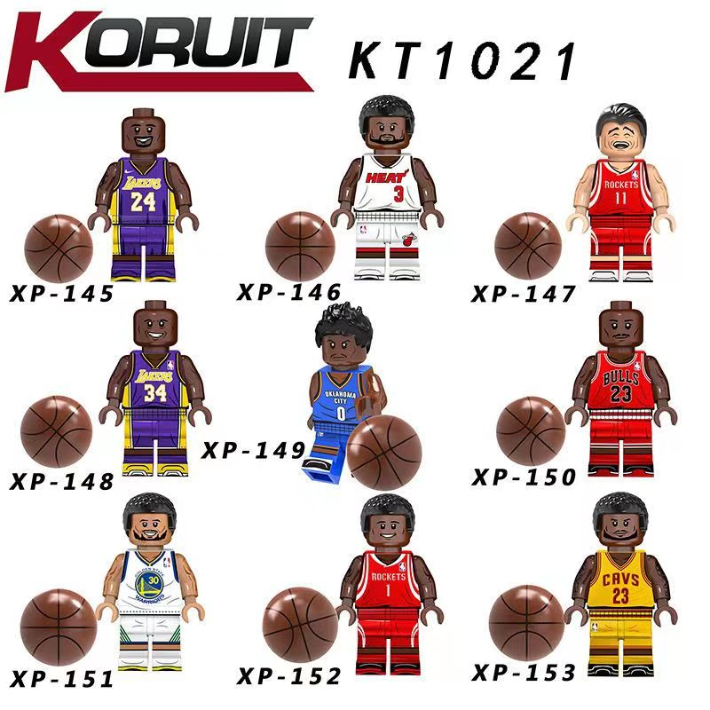 NBA Star Minifigure Basketball Jordan James Kobe Yao Toys Building ...