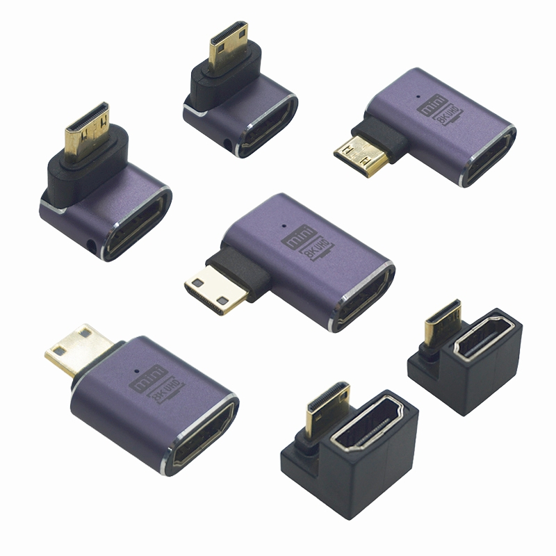 360 Degree U-shaped Mini HDMI gender Adapter USB Type-c Adapter USB ...