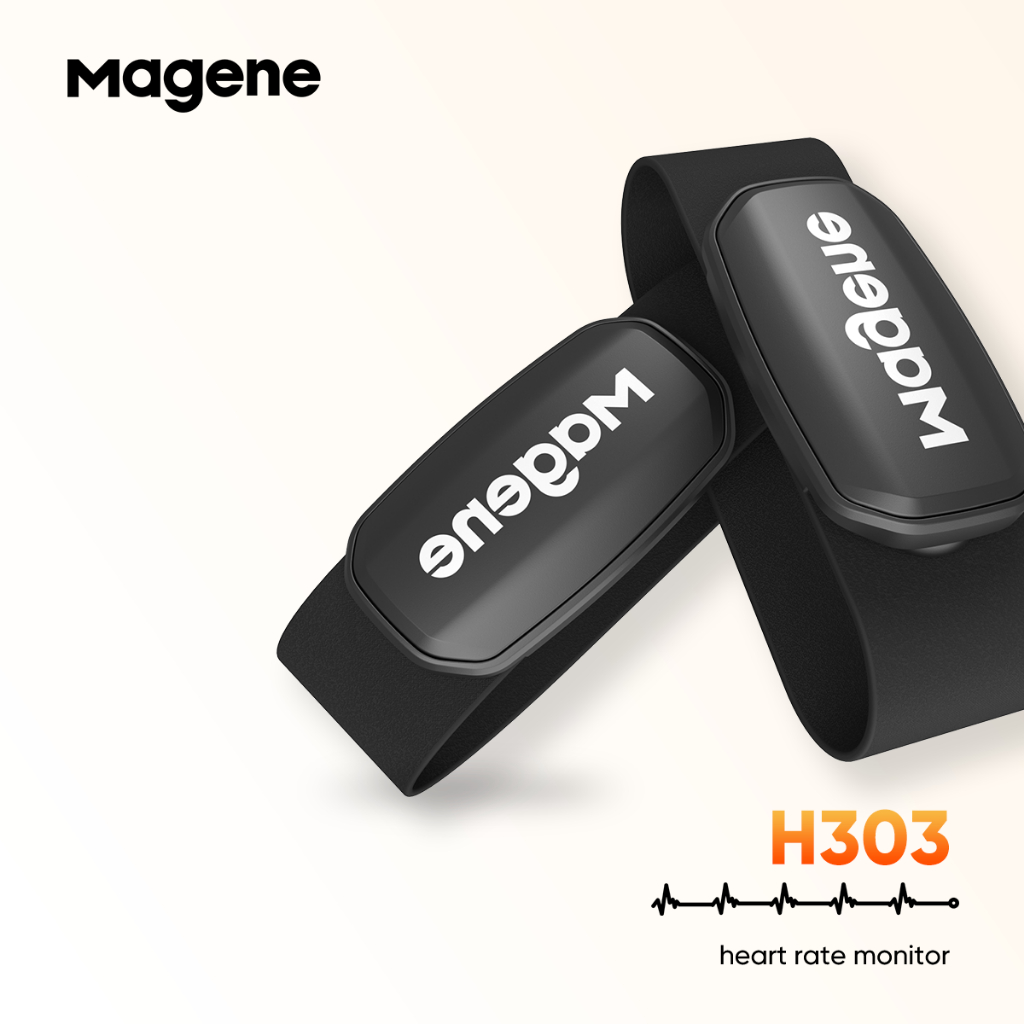 Magene H303 Heart Rate Sensor Bluetooth ANT HR Monitor With Chest Strap ...