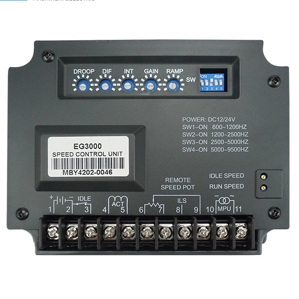 EG3000 diesel generator set governor engine actuator magnetic speed sensor DC diesel generator ...