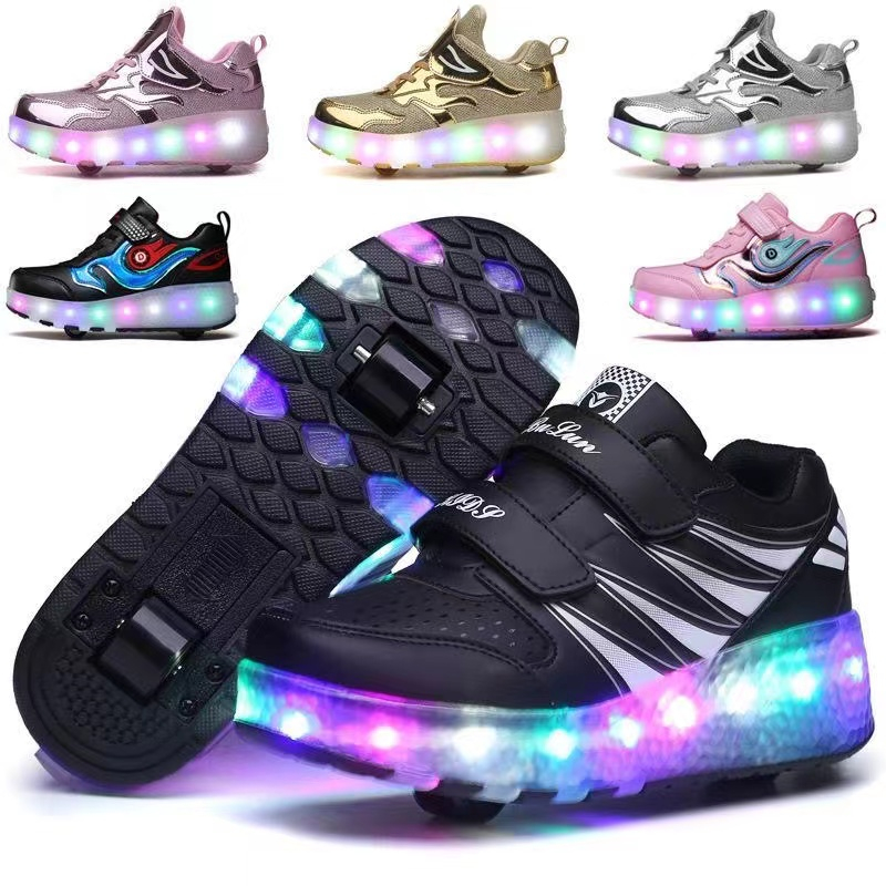 【Original】COD Kids LED light roller skates for boys and girls ...