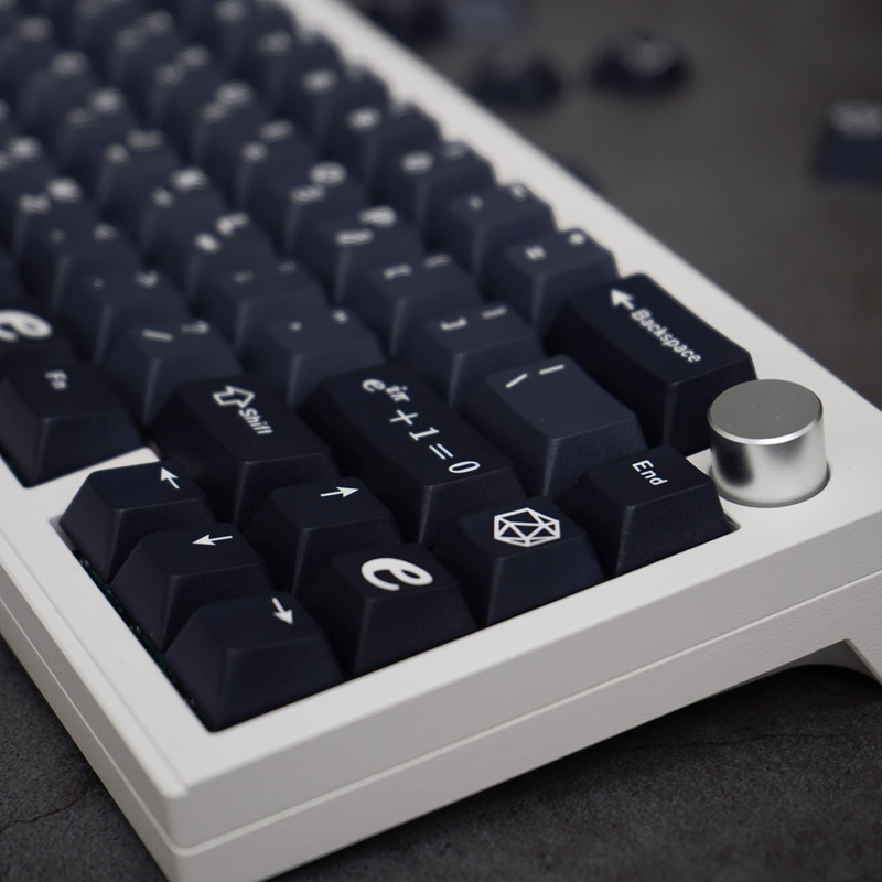 GMK Euler 129 Keys Dark Blue Keycaps PBT Keycap Dye Sublimation Cherry ...