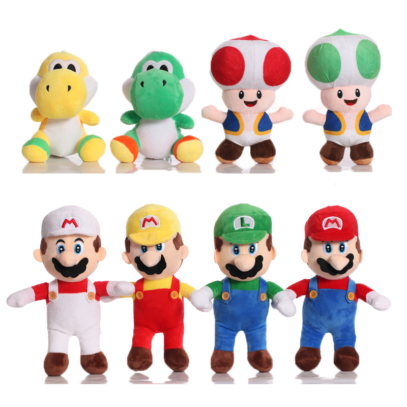 1pcs 13-30cm Japan Super Mario Plush Toy Cartoon Princess Mushroom ...