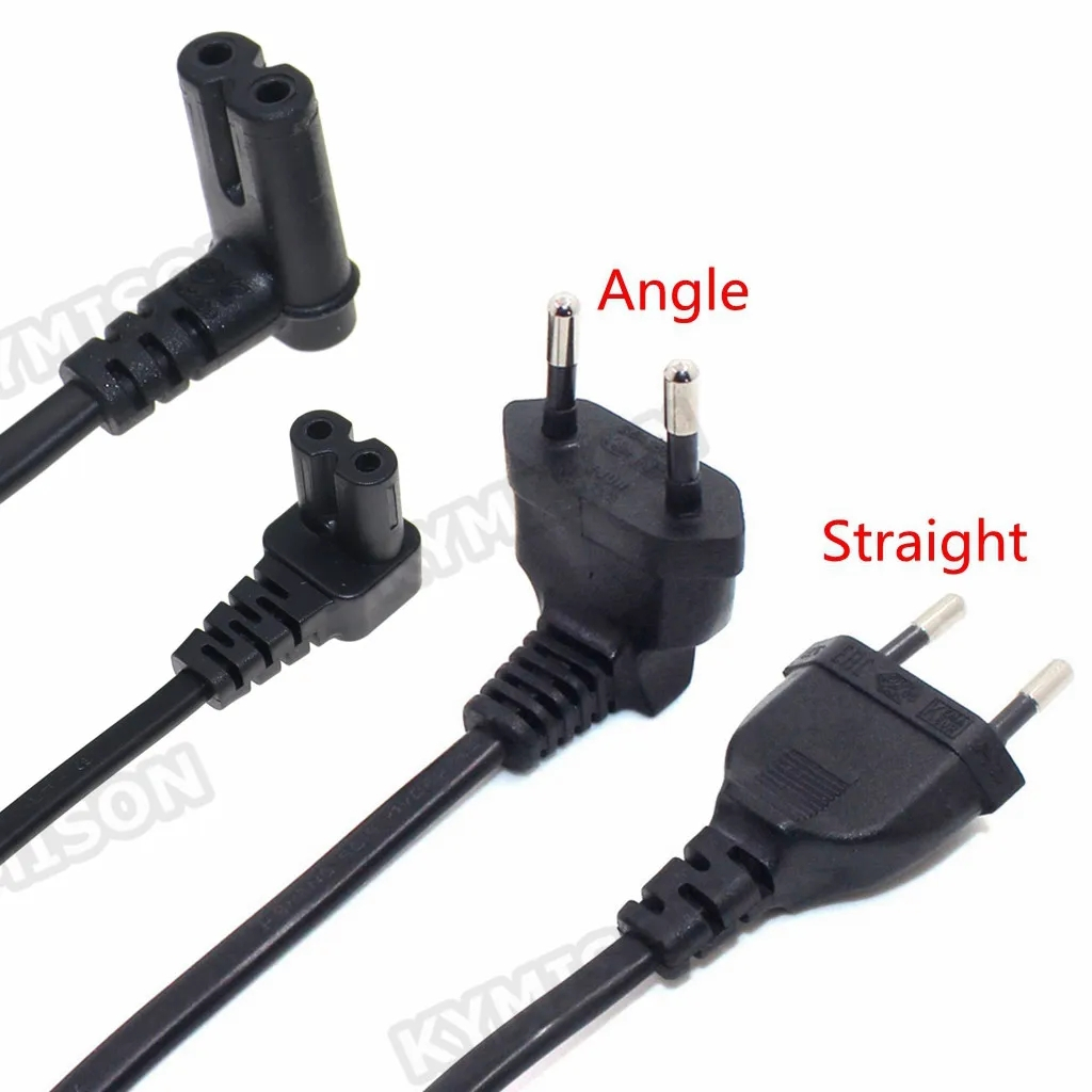 C7 90 Degree Angle AC Power Cord EU Schuko CEE7/16 to IEC C7 Power Lead ...