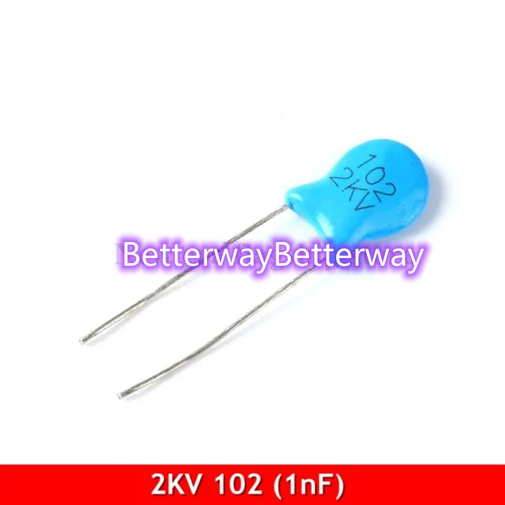 100Pcs 102 2KV 1nF High voltage ceramic capacitor 2000V 102K 1000pF new ...