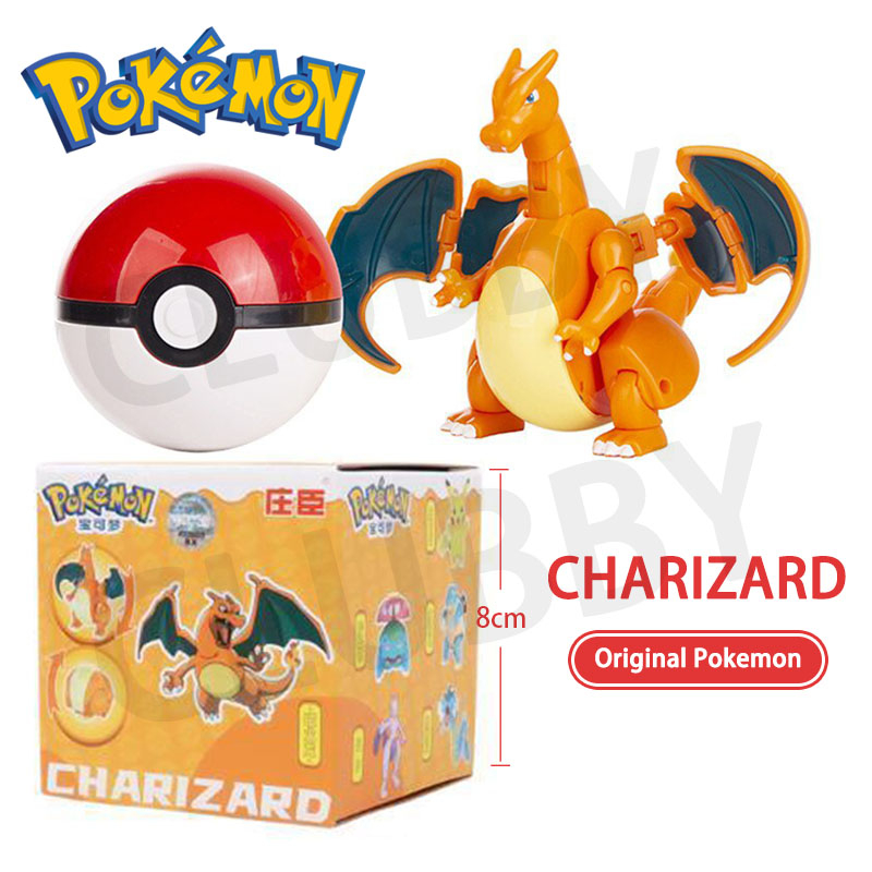 12 Styles Pokemon Figure Ball Pikachu Charizard Greninja Pocket Monster ...