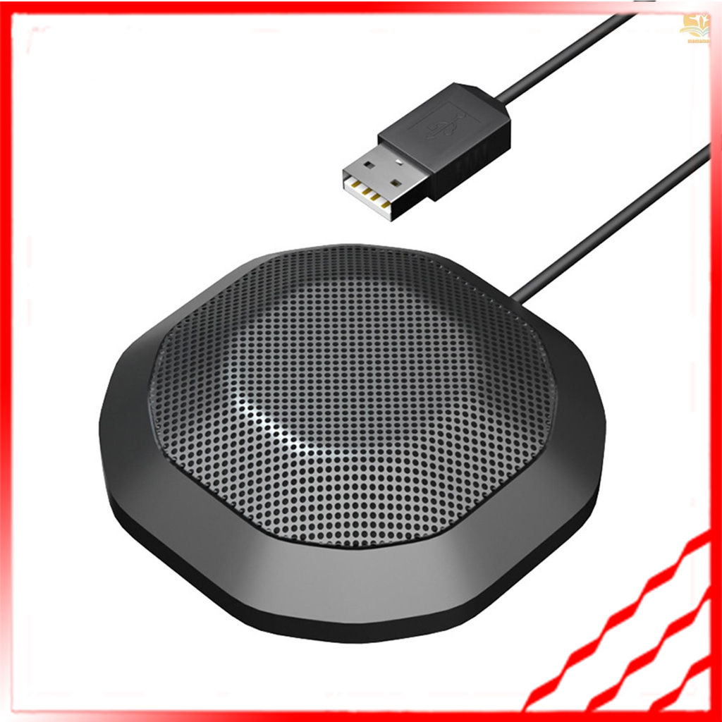 Portable USB Conference Microphone 360° Omnidirectional Condenser ...