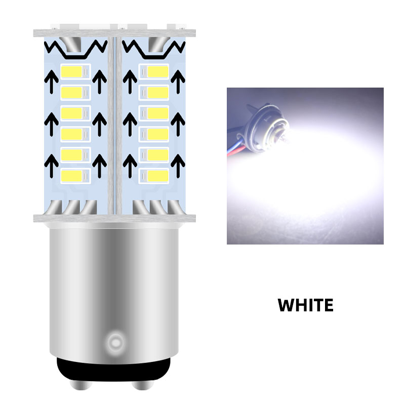 1pcs Motorcycle Tail Light Flash 1157 LED Strobe Signal Blinker Stop ...
