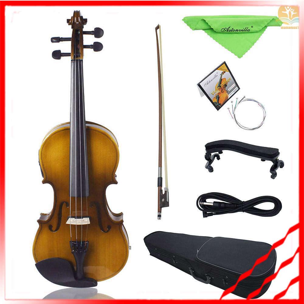 Ready Stock 4/4 Full Size Acoustic EQ Electric Violin Fiddle Kit Solid ...