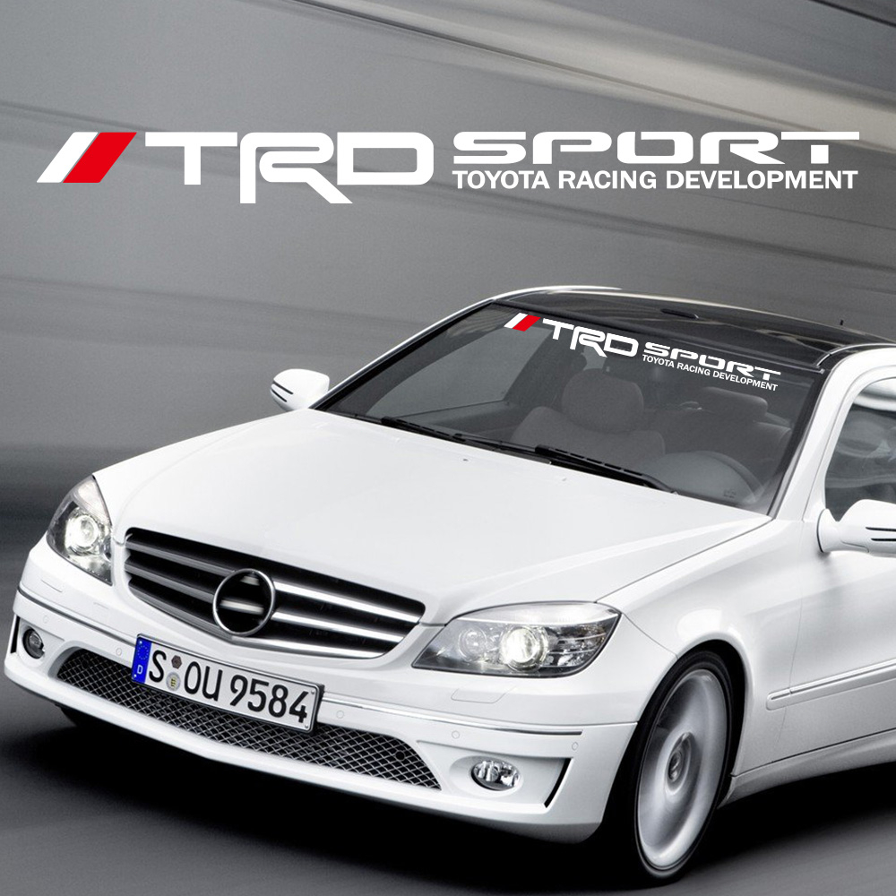 Car TRD sticker Toyota windshield reflective sticker For Car Decals ...