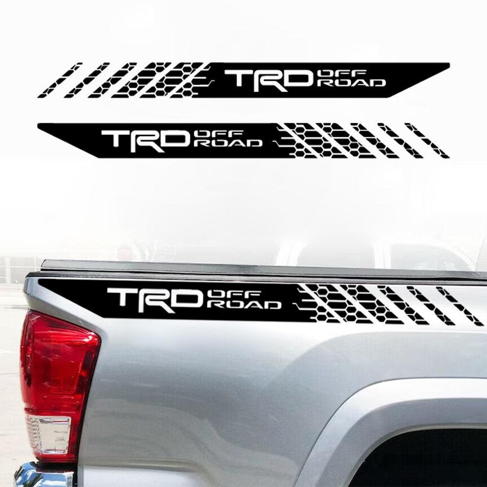 x2 TRD Sport Decals Fits Bedside Toyota Tacoma Truck Sticker Vinyl ...