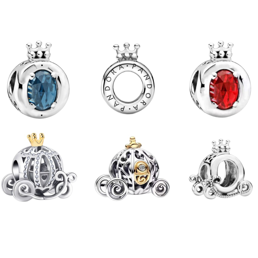 [24 Hours Delivery] Pandora Charm Crown Pumpkin Car Beaded Suitable for ...