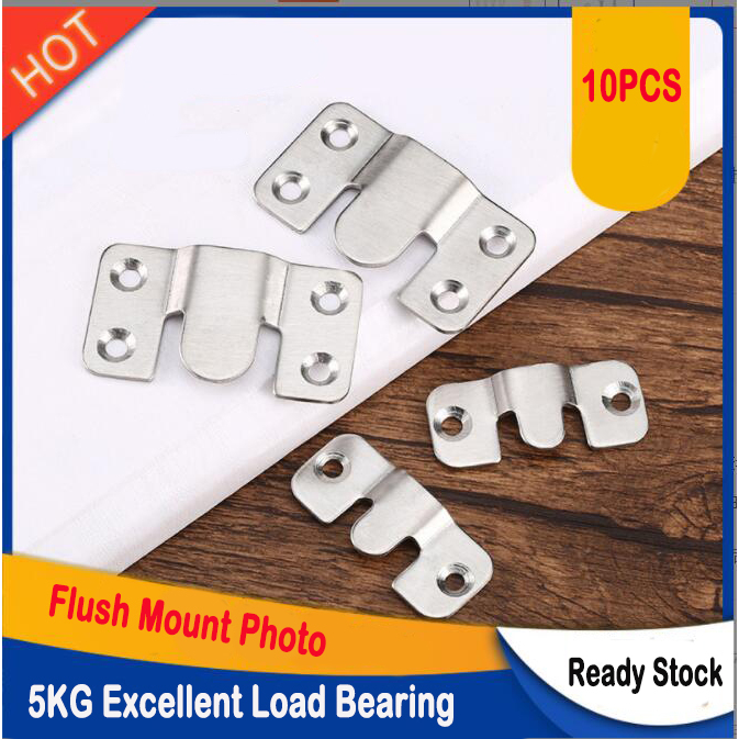 10PCS Flush Mount Bracket,Interlocking Furniture Connector,Stainless ...