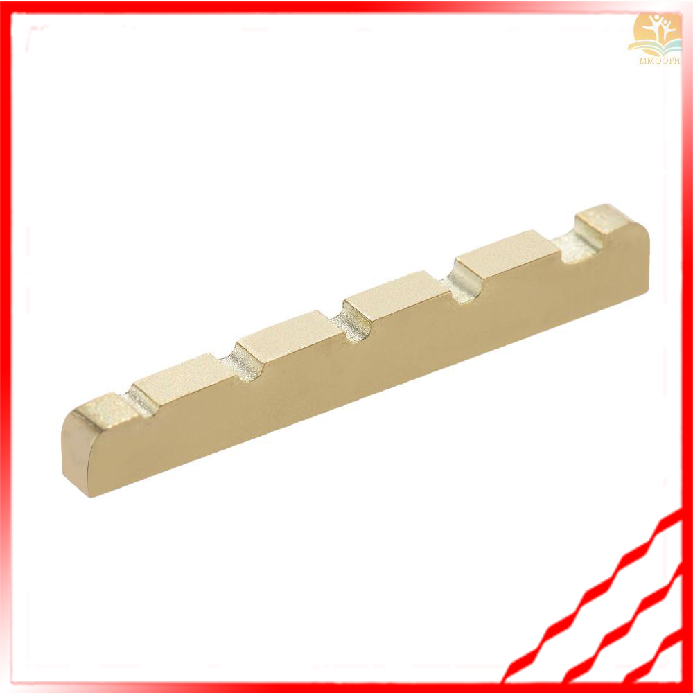 [MMOP] Pre-slotted Brass String Nut for 5-string Electric Bass Guitar ...