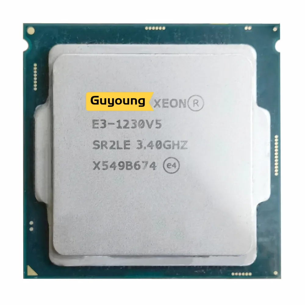 YZX Xeon E3 1230V5 E3 1230 V5 E3-1230 V5 E3-1230V5 CPU 3.40GHz Quad ...