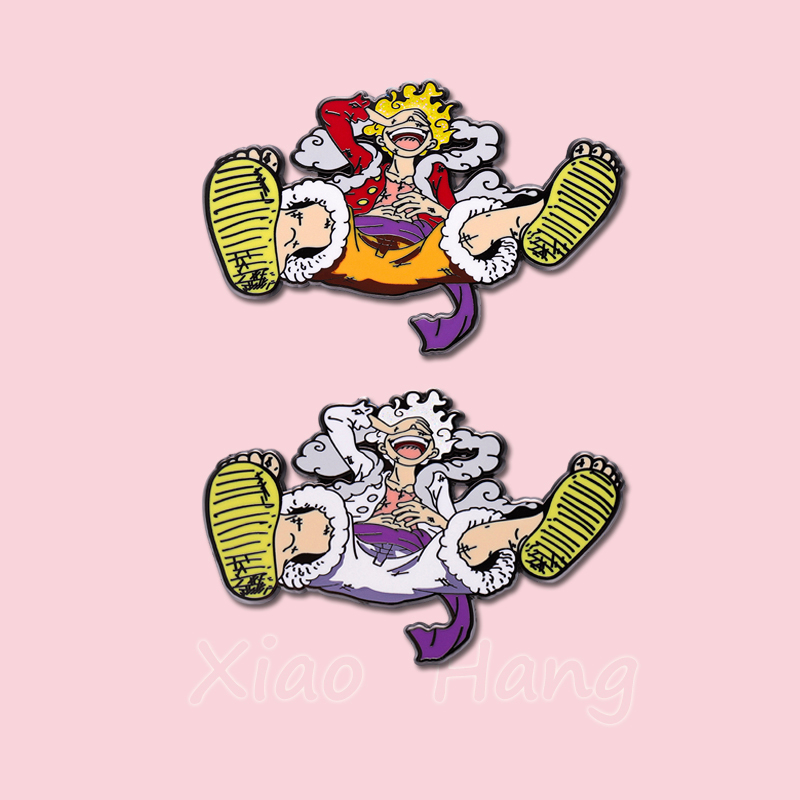 Luffy Hard Enamel Pin One Piece Brooch Cartoon Anime Movie Pins Lapel ...