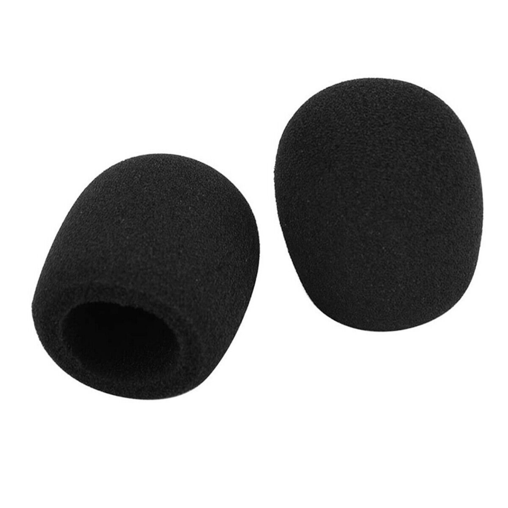 1-piece black microphone windshield sponge foam microphone protector ...
