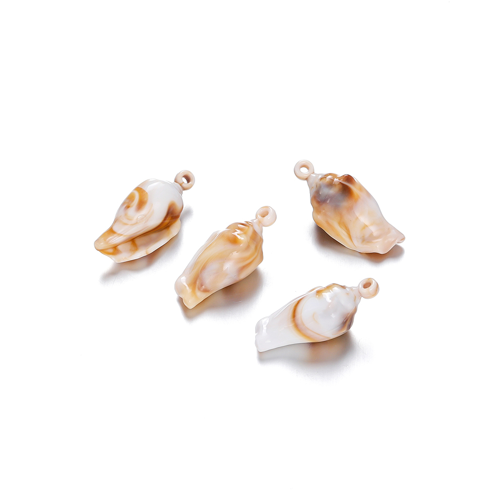 St.kunkka 10pcs/Bag Plastic Acrylic Shells Conch Starfish Shapes Beads ...