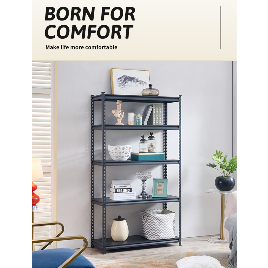 Boltless 5Tiers 4Tiers Steel Shelf Rack Steel Shelving Metal/wood ...