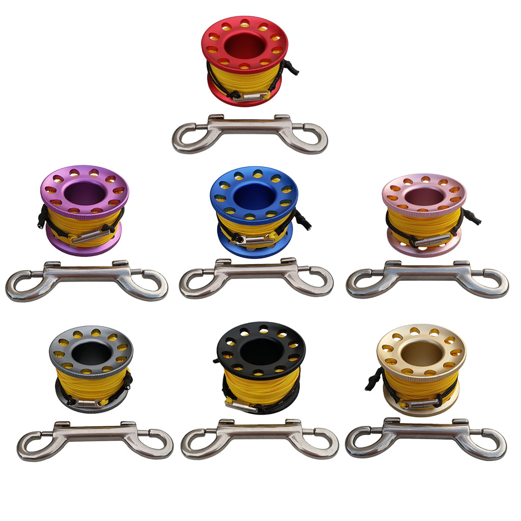 Compact Dive Reel Finger Spool & 15m Line, Bolt for Tech Diving ...