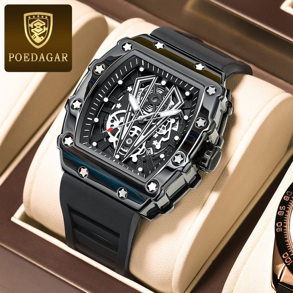 POEDAGAR Digital Watch For Men Waterproof Original Relo Fashion With ...
