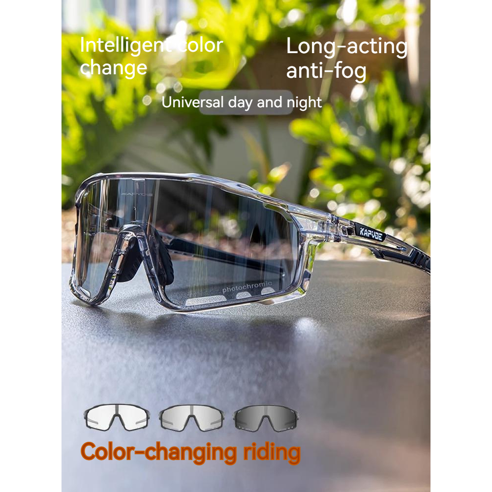 Kapvoe X76 Colorful Glasses Universal Outdoor Sports Day Night Biking ...