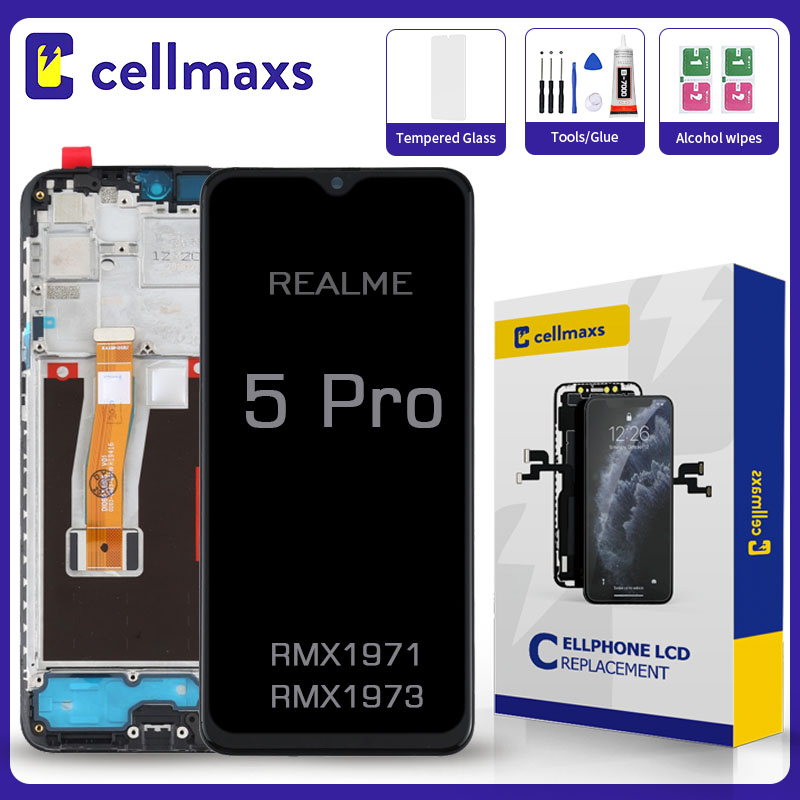 For REALME Q 5 Pro RMX1971 RMX1973 LCD Touch Screen Replacement With Frame | Shopee Philippines