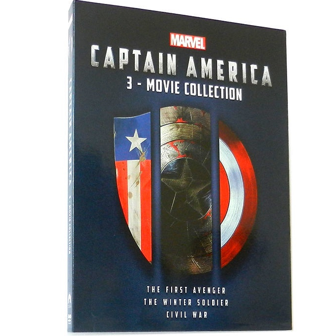 Captain America Trilogy Movie Complete Works Set Marvel Science Fiction ...