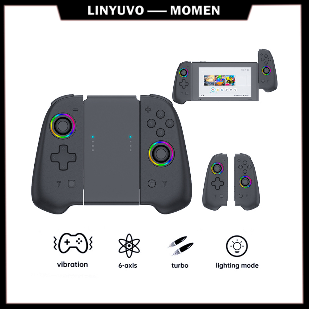 LinYuvo Wireless Bluetooth Auto Fire JoyCon Wake Up Function Game Controller for Switch/Switch ...