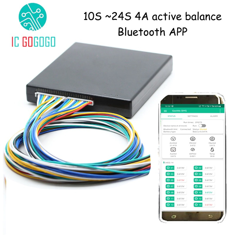 1mv Precision 4A Active Balance 10S 13S 14S 16S 17S 20S 21S 22S 24S Li ...