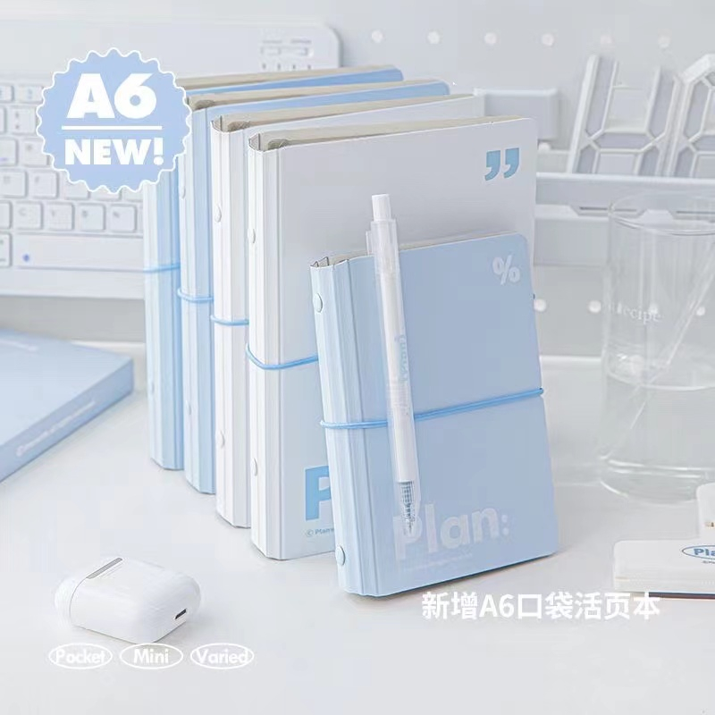 Cdaily|Pocket Loose-leaf Notebook Portable Strap Detachable Storage ...